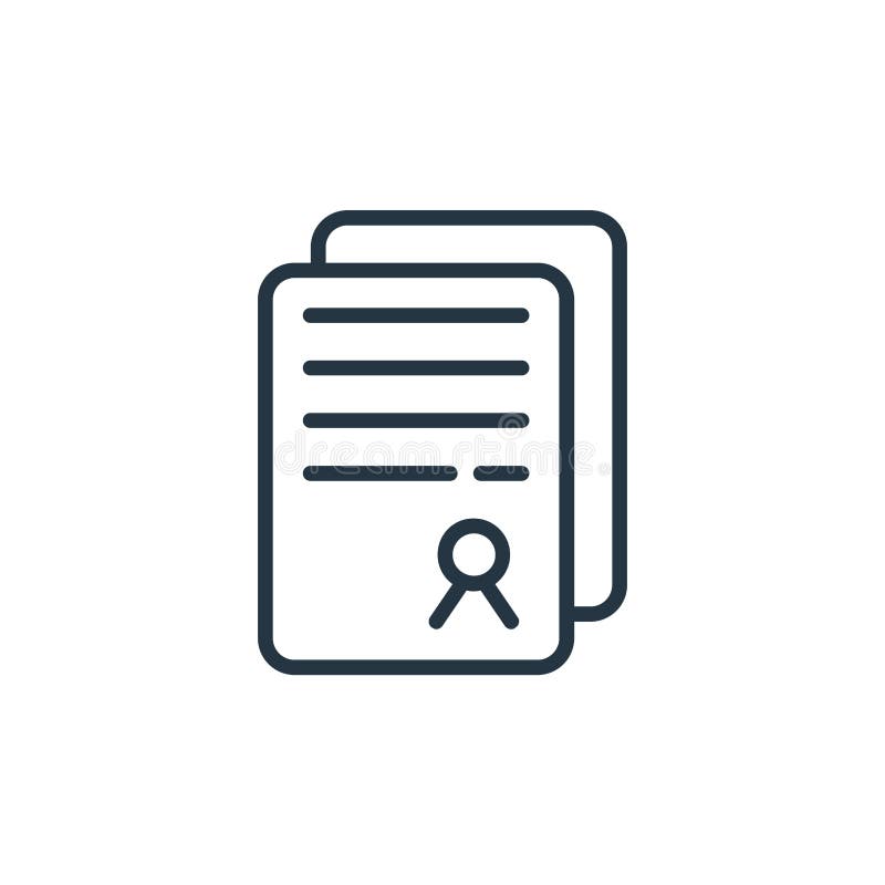 Contract Vector Icon. Contract Editable Stroke. Contract Linear Symbol ...