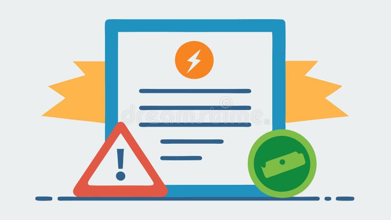 Contract with Warning Label a Corporate Contract Covered with a Caution ...