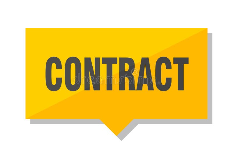 Contract Yellow Keyboard Button Stock Illustration - Illustration of ...