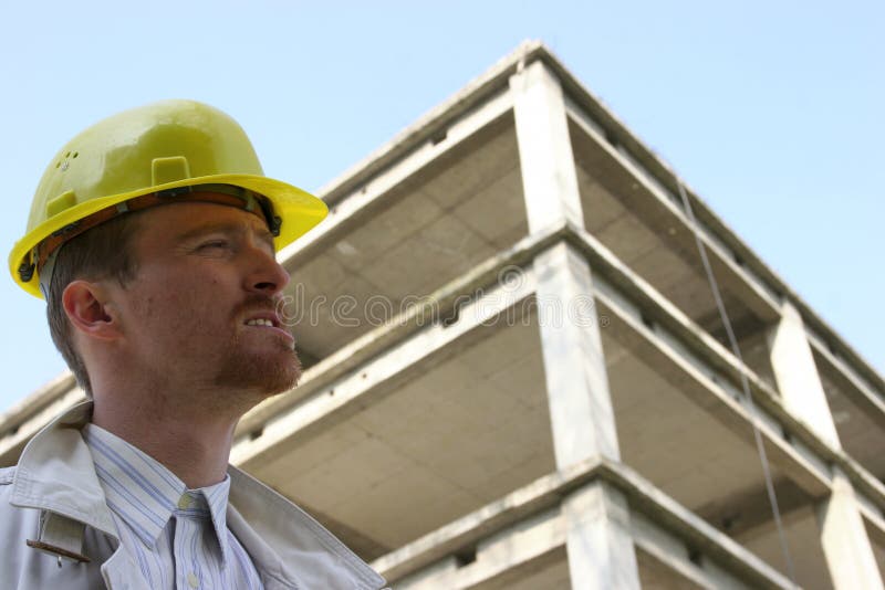 Contractant op plaats stock foto. Image of bouw, architect - 2349934