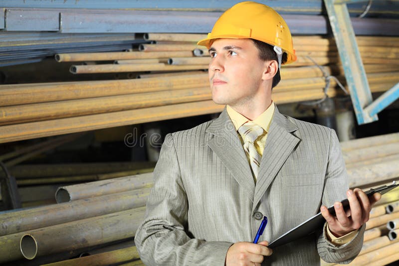 Contractor stock photo. Image of indoor, plans, blue - 10113580