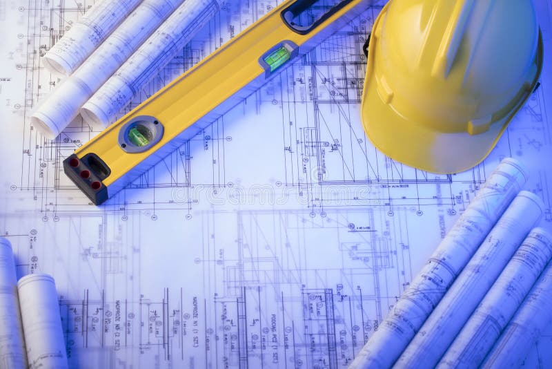 Contractor Concept Background. Place for Text. Stock Image - Image of ...