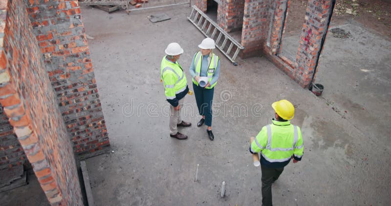 Contractor, Construction and Builder Site with Walking, Engineer ...