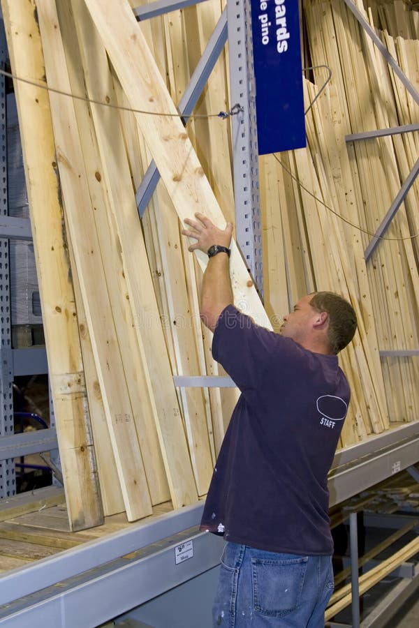 Contractor Shopping Lumber stock photo. Image of renovate - 2176316