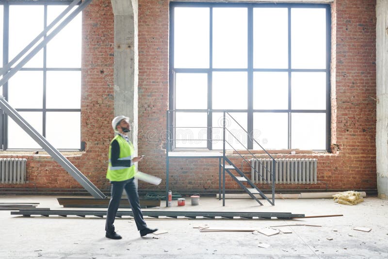 Contractor at work stock photo. Image of businessman - 148819512