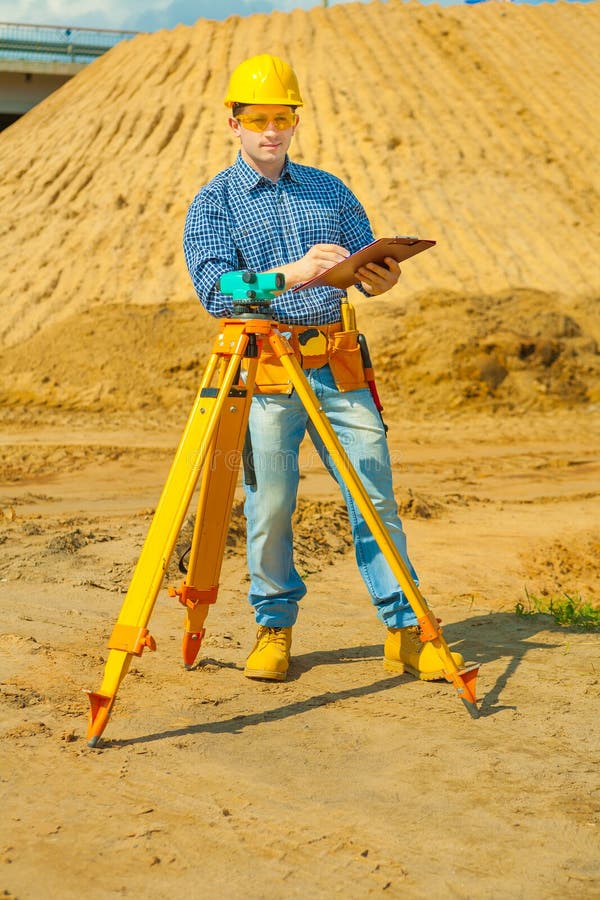 A Contractor Writing in Clipboard Stock Image - Image of foreman ...