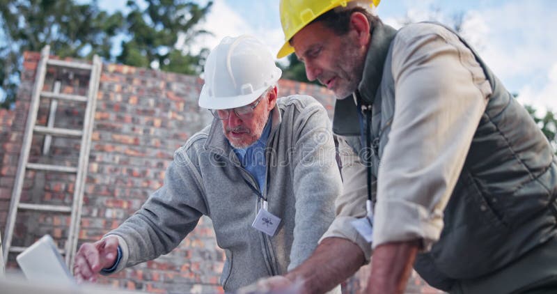Contractors, Talk and Meeting for Architecture in House, Design Plan ...