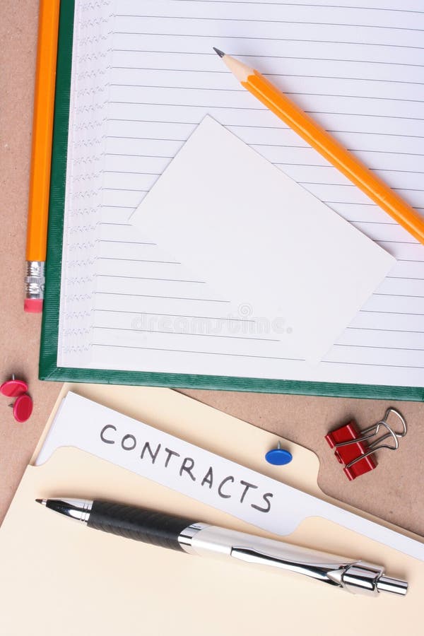 Contracts folder stock image. Image of finance, bill - 16890563
