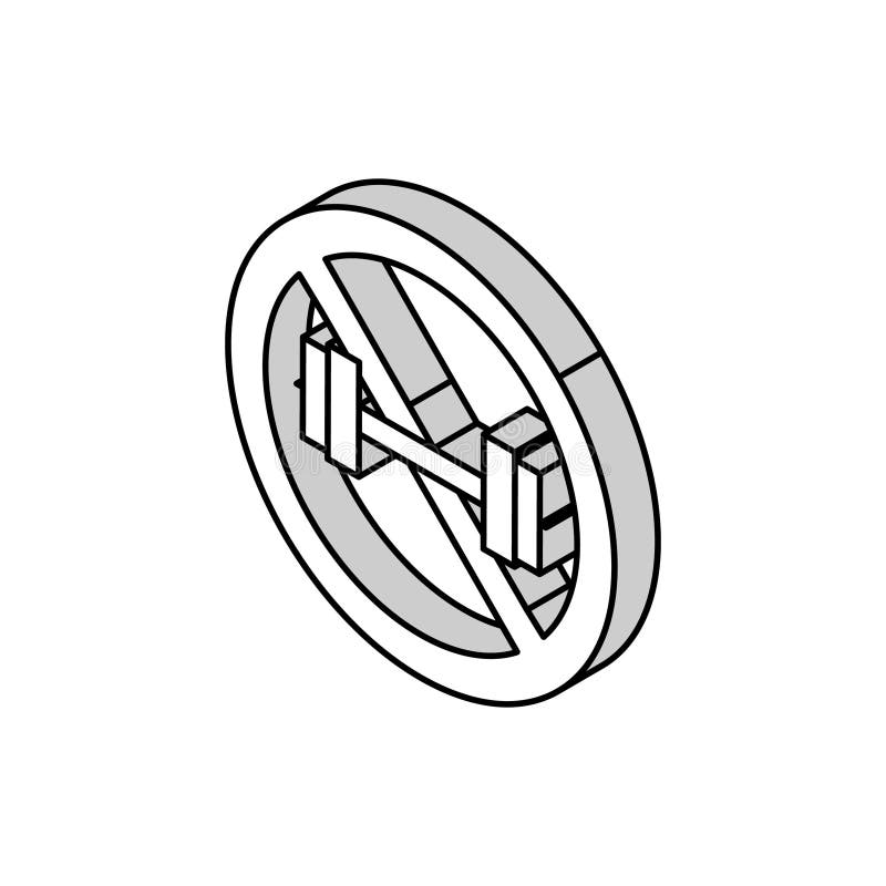 Contraindicated Load Isometric Icon Vector Illustration Stock Vector ...