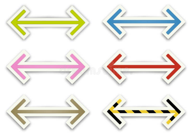 The contrary arrow set stock vector. Illustration of modern - 37958911