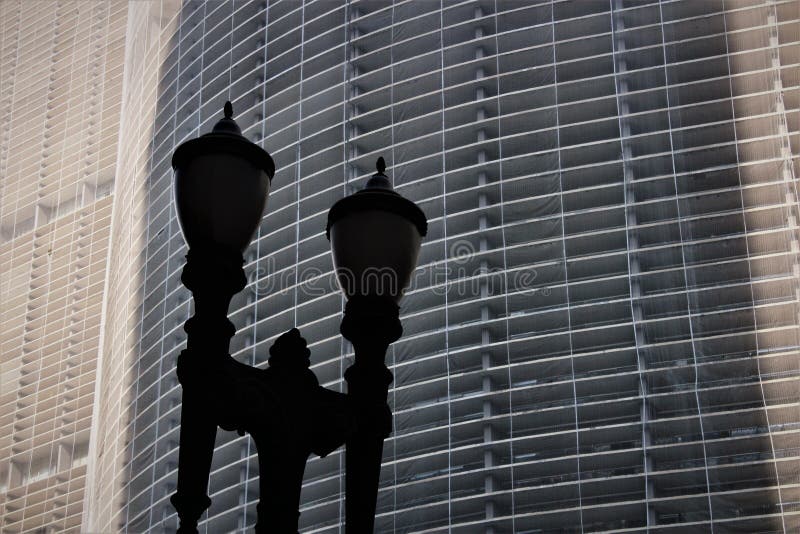 The Dark Post and the Brightness of the Building and Its Curves in the ...