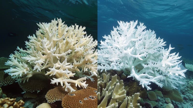 The Contrast of Bleached and Healthy Coral Serves As a Stark Reminder ...