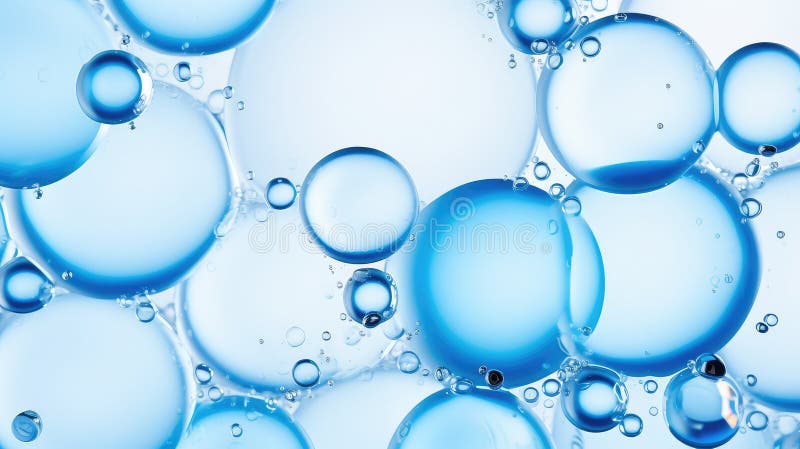 Contrast Blue Bubble Background Stock Illustration - Illustration of ...