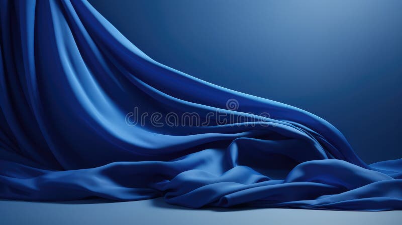 Contrast Blue Cloth Background Stock Illustration - Illustration of ...
