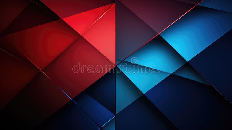 Contrast Blue and Red Background Stock Illustration - Illustration of ...