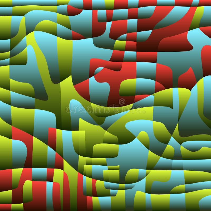 Vector Contrasting Background of Modules of Different Shapes. Stock ...