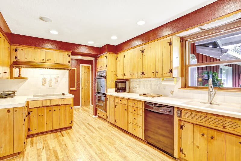 Contrast Colors Kitchen Room Stock Image - Image of house, wall: 43730455