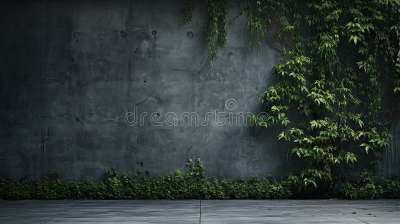 Contrast Concrete Wall Dark Stock Illustration - Illustration of urban ...