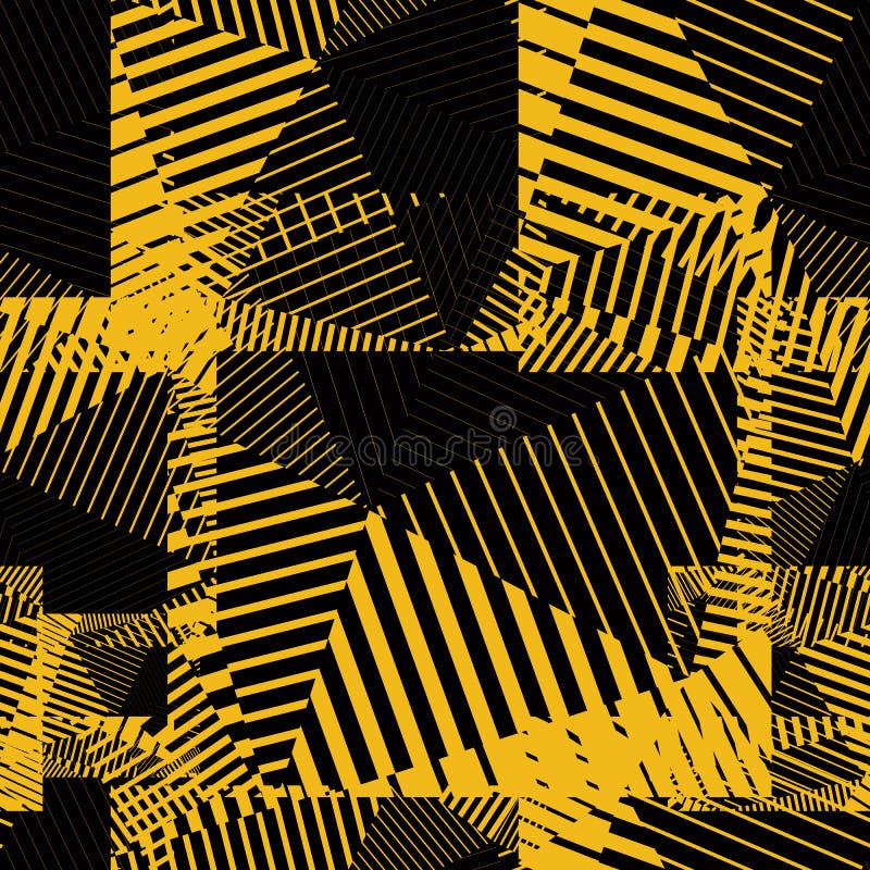 Contrast Creative Continuous Lines Pattern, Colorful Motif Abstract ...