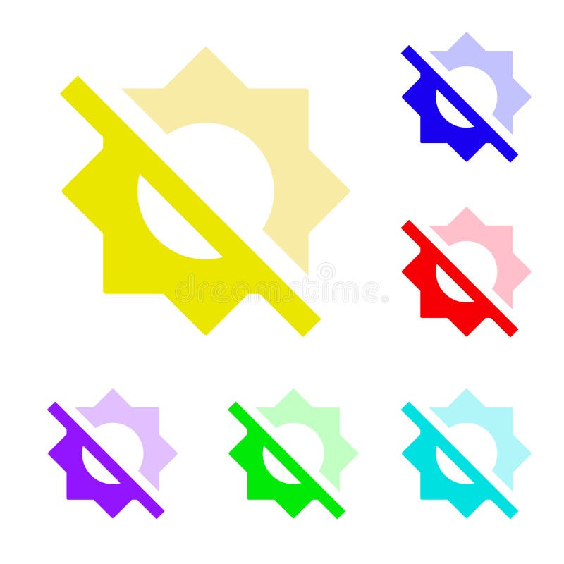 Contrast disable stock vector. Illustration of design - 122532218