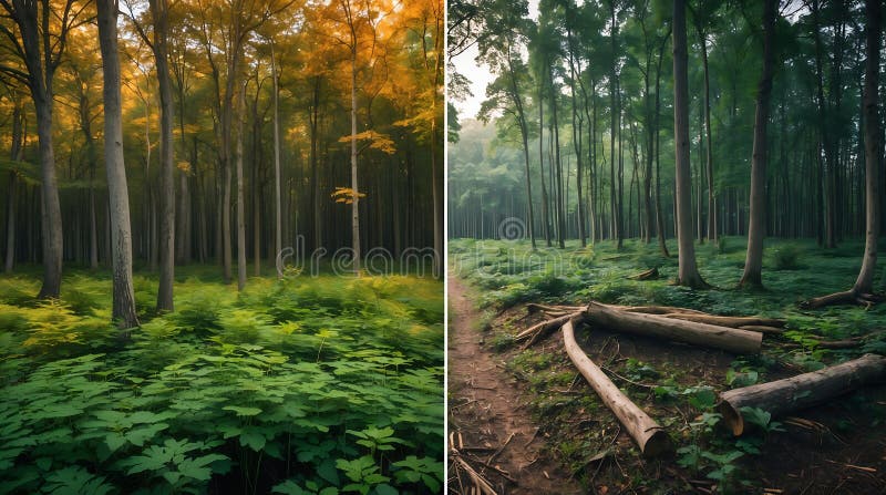 Contrast of Diverse Forests Highlighting Climate Change Effects on ...