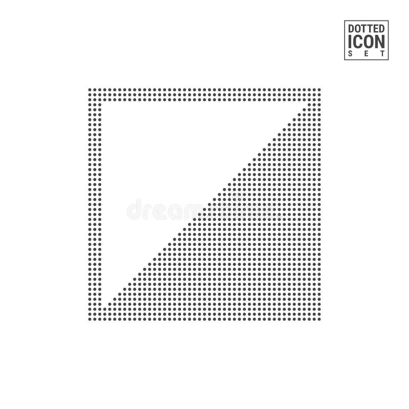 Contrast Dot Pattern Icon. Black and White Dotted Icon Isolated on ...
