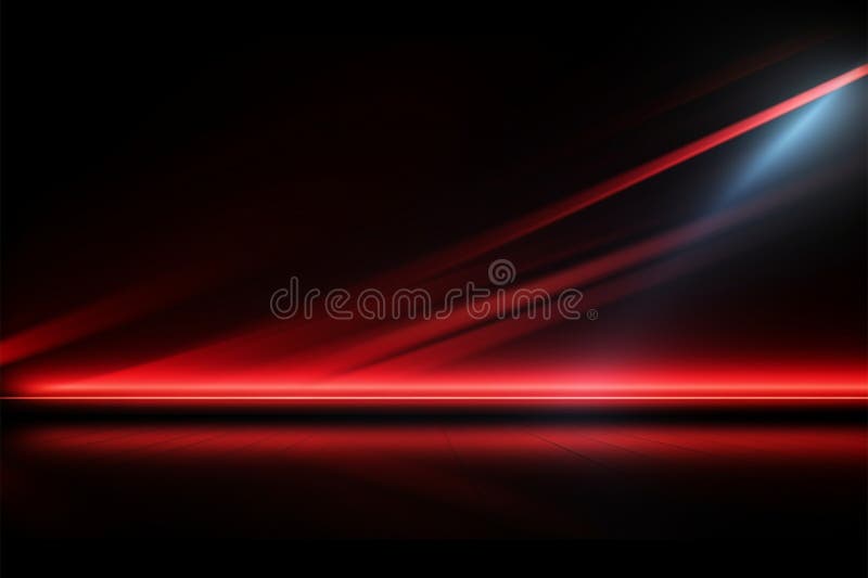 Contrast Elegance Red Light on Black with Ample Copy Space Stock ...
