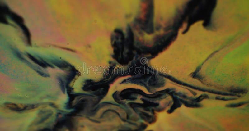Contrast Flow Transition Paint Dark Opaque Liquid Stock Video - Video ...