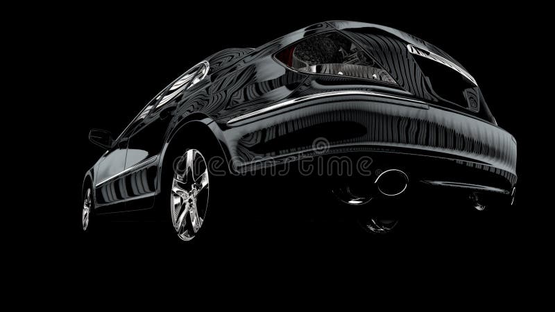 The Contrast Image of the Car Stock Illustration - Illustration of ...
