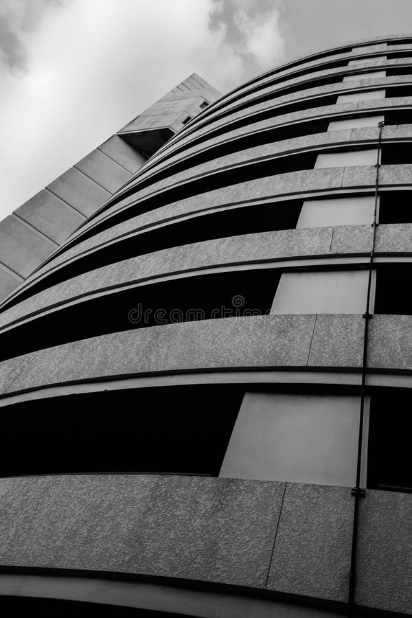 Contrast Lines of Structure Stock Image - Image of architecture, white ...