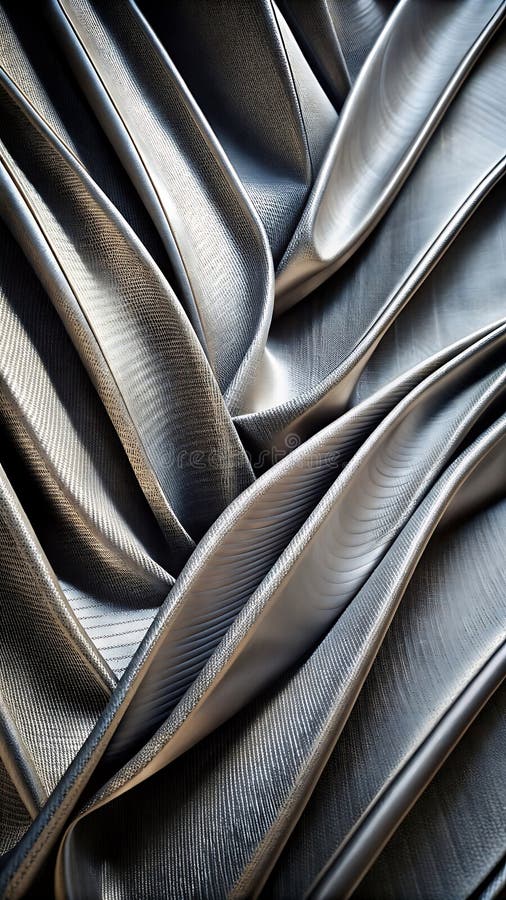 Blending Metal Sharpness with Fabric Softness in Wallpaper Stock Photo ...