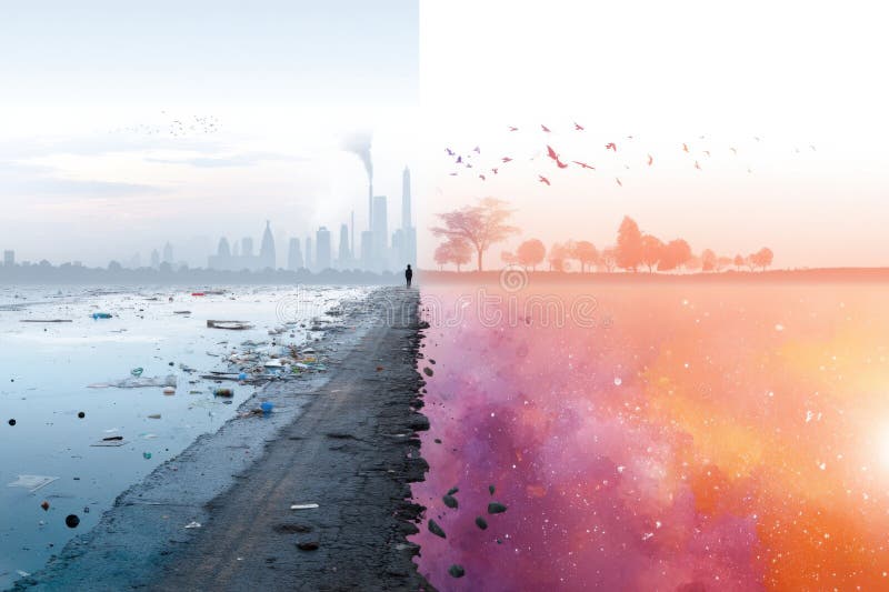 Contrast between Polluted Environment and Vibrant Ecosystem Highlights ...