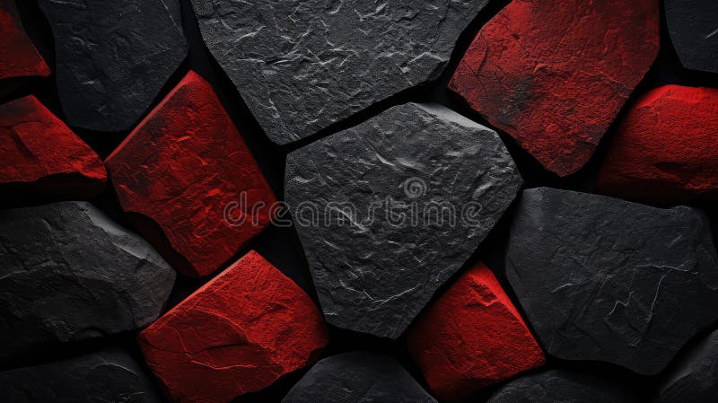 Contrast Red Black Abstract Background Stock Illustration ...