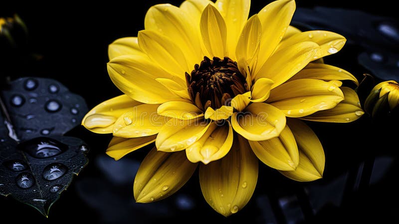 Contrast Yellow Black Background Stock Illustration - Illustration of ...