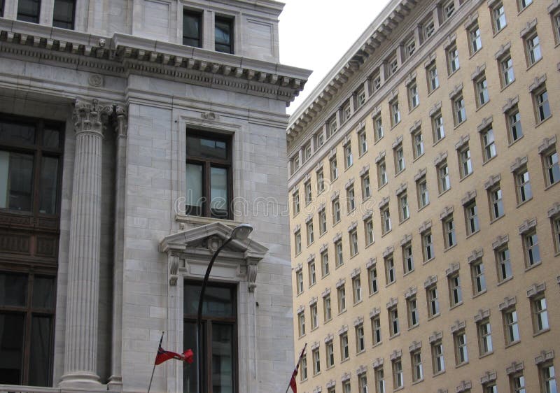 Contrasting Buildings stock image. Image of glass, brick - 392257