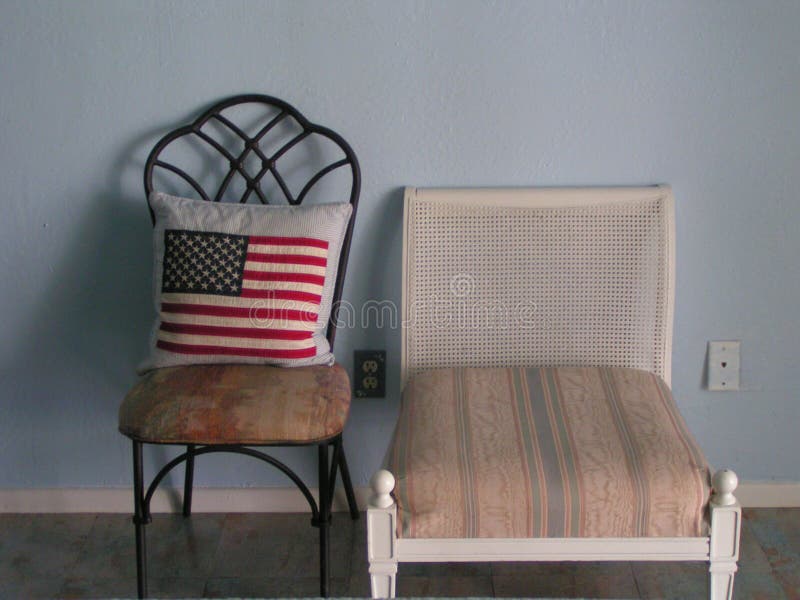 Contrasting Chairs stock image. Image of seat, cushion - 43000279