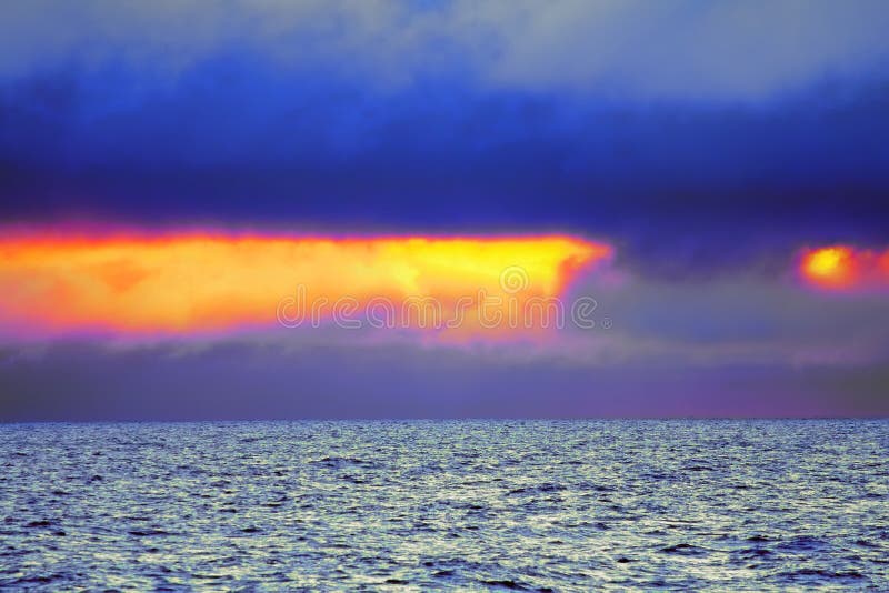 Contrasting and Changeable North Sea Stock Photo - Image of beauty ...