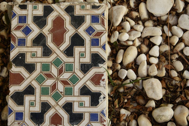 Contrasting textures stock photo. Image of alhambra - 157931442