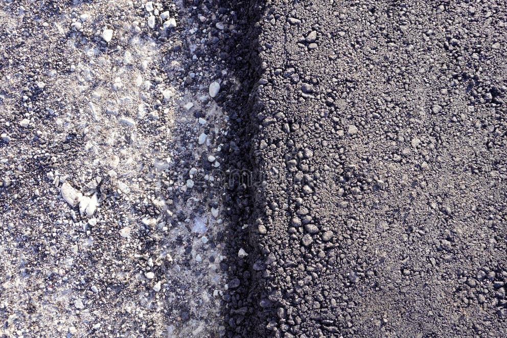 Contrasting Textures of Gravel and Soil Stock Photo - Image of ...