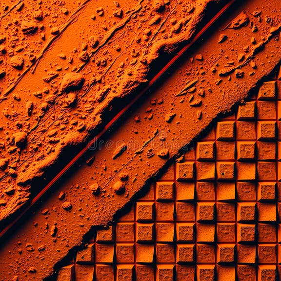 Contrasting Textures in Orange Abstract Stock Photo - Image of ...