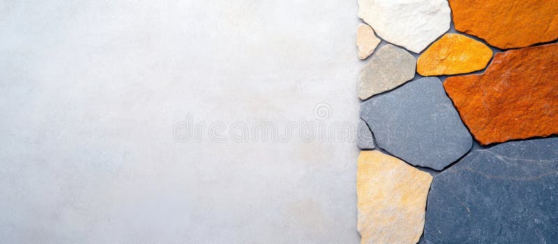 Contrasting Textures: Smooth Stone and Rough Concrete Surfaces in ...