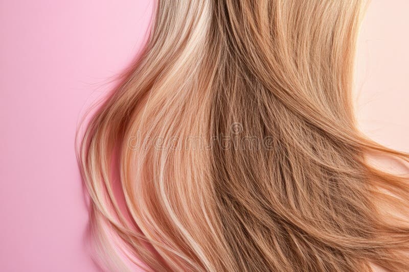 Comparison of Damaged Hair and Shiny Hair Strands Highlighting the ...