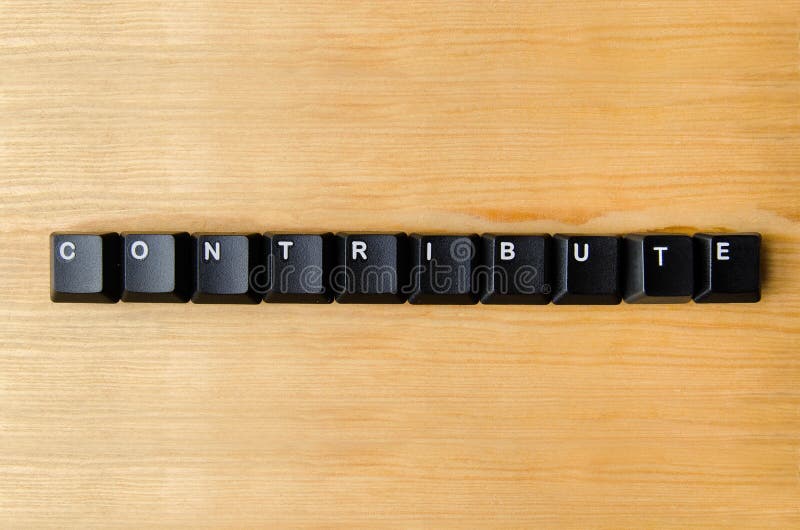 Contribute word stock photo. Image of alphabet, word - 95050528