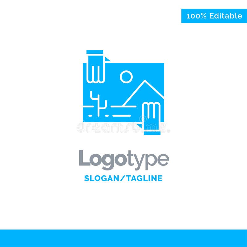 Contribution, Distribution, Dividend, Image, Photo Blue Solid Logo ...