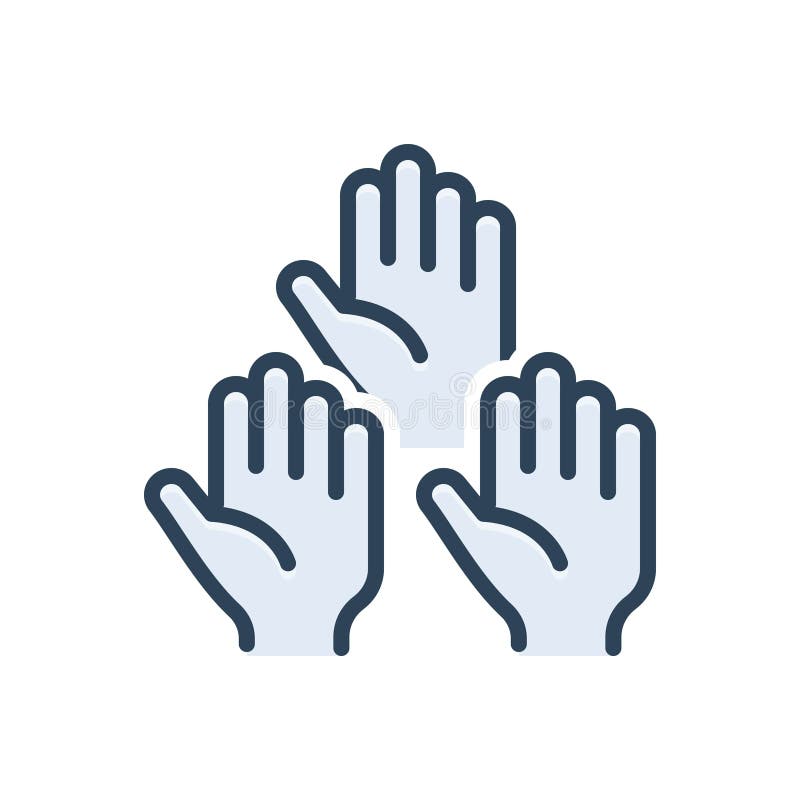 Color Illustration Icon for Contribution, Benefaction and Volunteer ...