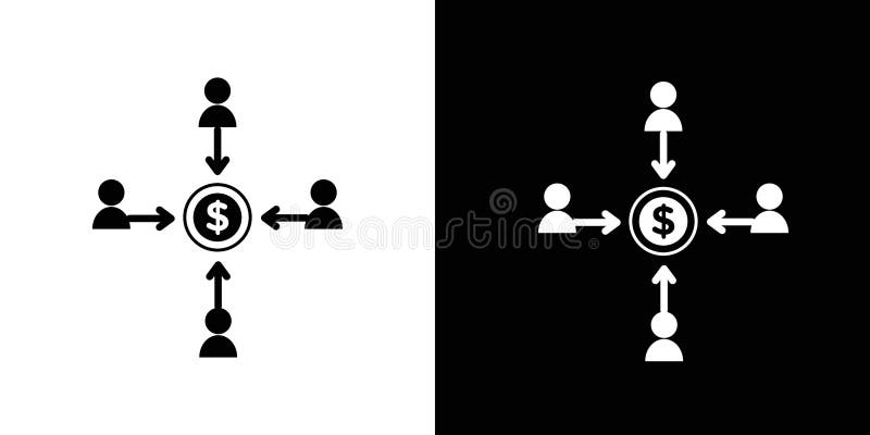 Contribution Icon Isolated Flat Vector in Outline Stock Vector ...