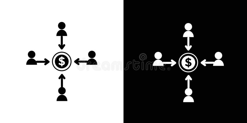 Contribution Icon Isolated Flat Vector in Outline Stock Vector ...