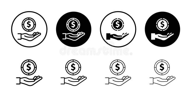 Contribution Icon Logo Set Vector Stock Vector - Illustration of ...