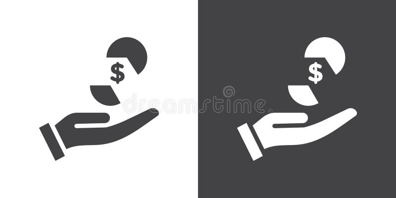 Contribution Icon Thin Line Illustration Set Stock Vector ...