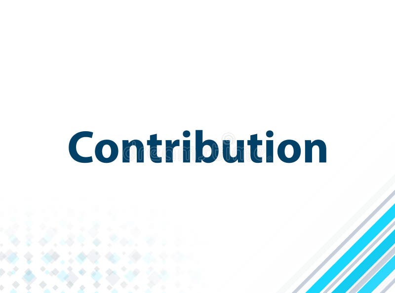 Contribution Modern Flat Design Blue Abstract Background Stock ...